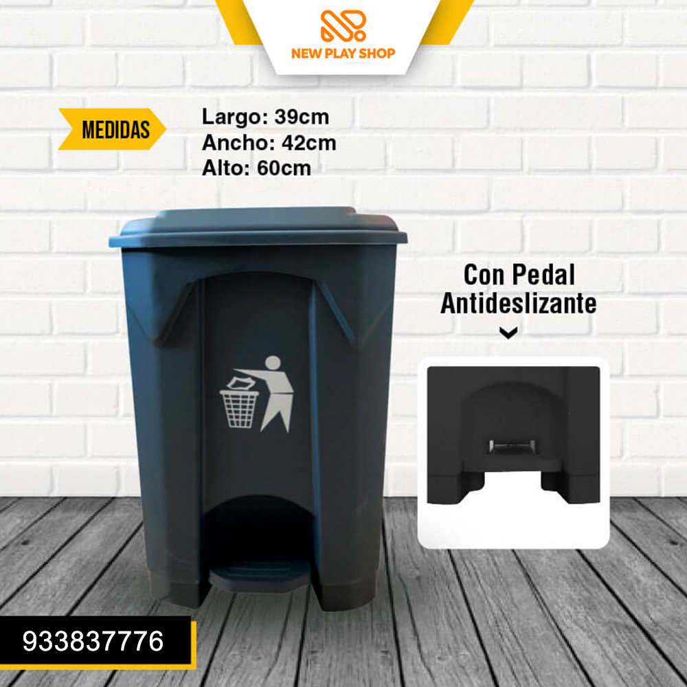 Papelera Autom tica Con Pedal 50 L Newplayshop