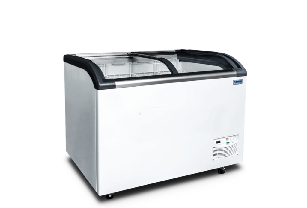 Congeladora Dual Horizontal Tapa Vidrio Curva CTV-320Q - Newplayshop