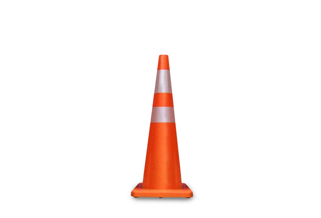 Cono de Tránsito con dos Cintas – 70 cm. – Newplayshop
