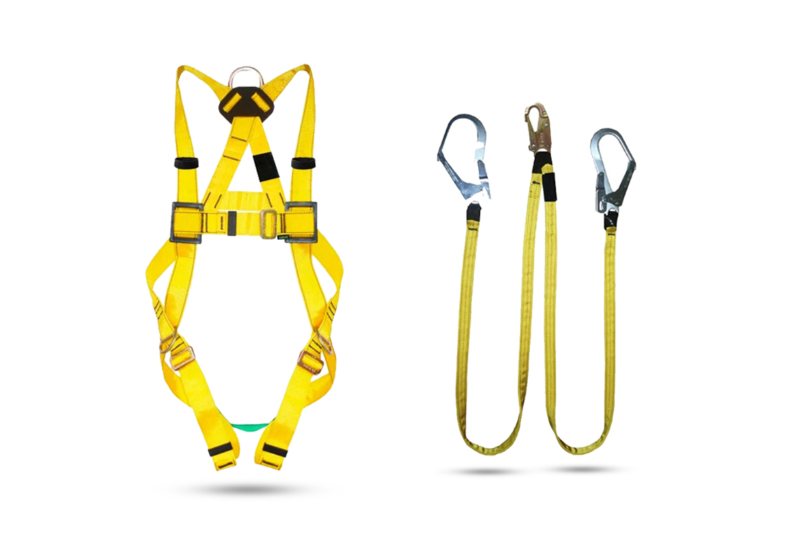 Arnés 3 Anillos + Línea de vida doble sin amortiguador – Newplayshop