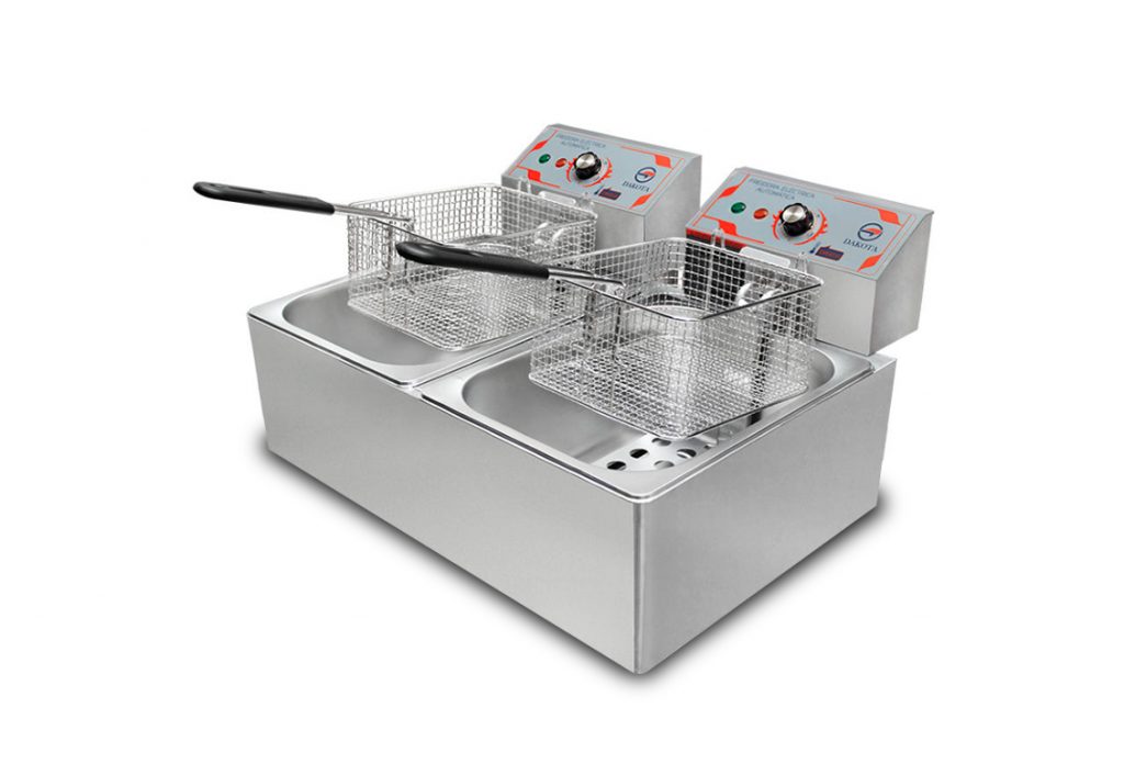 Freidora Eléctrica Multiuso 2 Pozas 5.5 L. + 2 Canastillas EF-552 - Newplayshop