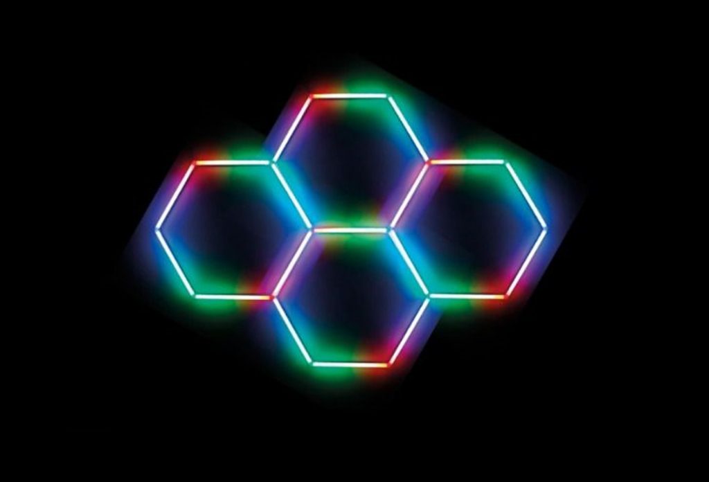 Luces LED Modular RGB (4 Hexágonos) - Newplayshop